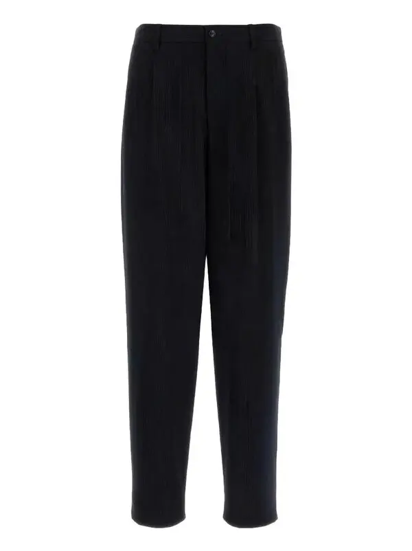 Giorgio Armani Pleated Jersey Trousers - Blue