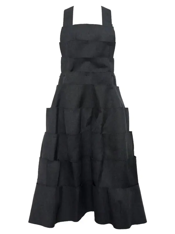 Comme Des Garçons Layered Midi Dress - Grey