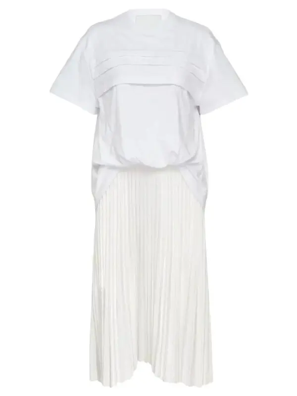 3.1 Phillip Lim Layered Effect Midi Dress - White