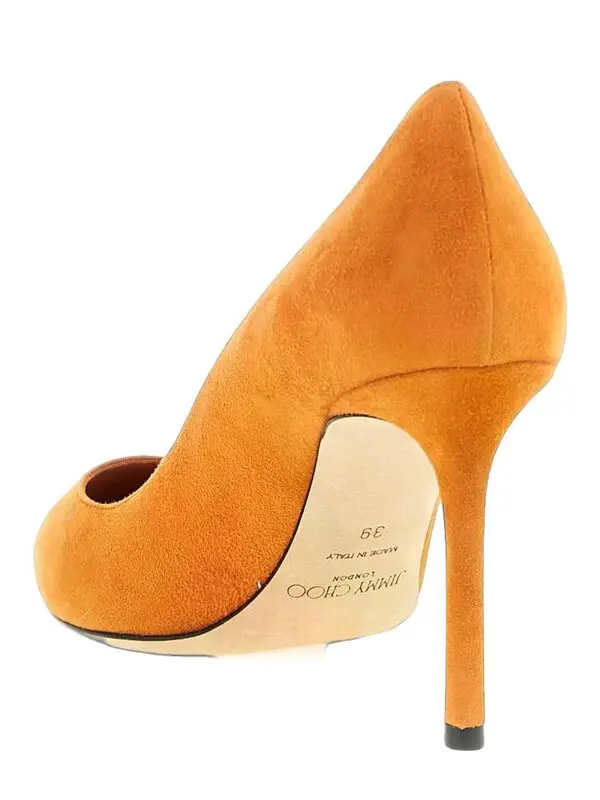 JIMMY CHOO Romy Suede Pumps - Orange