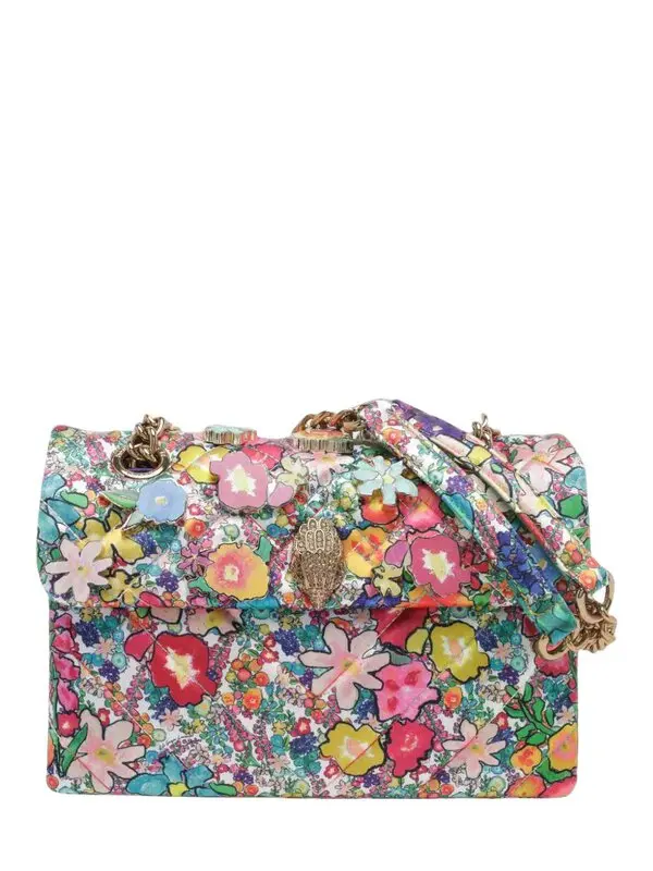 Kurt Geiger Kensington Floral Embellished Shoulder Bag - Blue