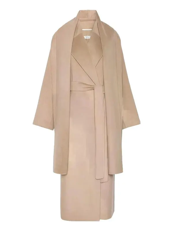 Max Mara Belted Single-breasted Coat - Neutrals