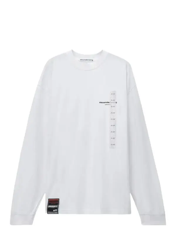 Alexander Wang Graphic Long Sleeve T-shirt - White