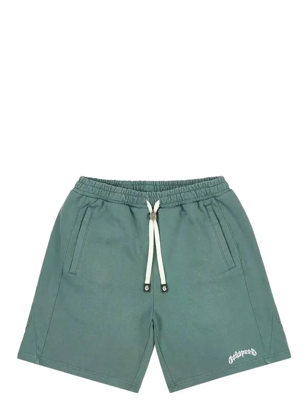 GODSPEED Vital Drawstring Shorts With Logo Print - Green