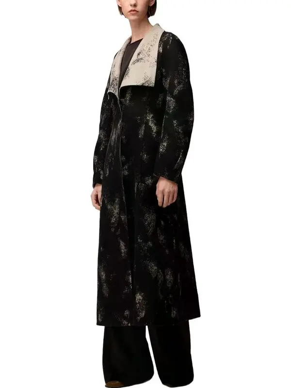 RETORI Hourglass Jacquard Coat - Black