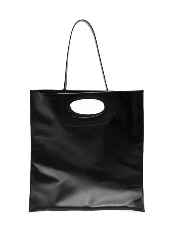 GHERARDINI Leather Tote Bag - Black