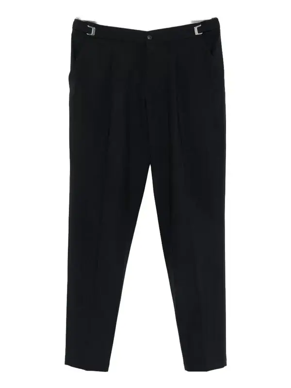 CELLAR DOOR Leo T Pleated Straight-leg Trousers - Blue