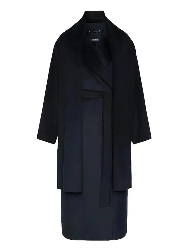 Max Mara Carisma Belted Coat - Blue