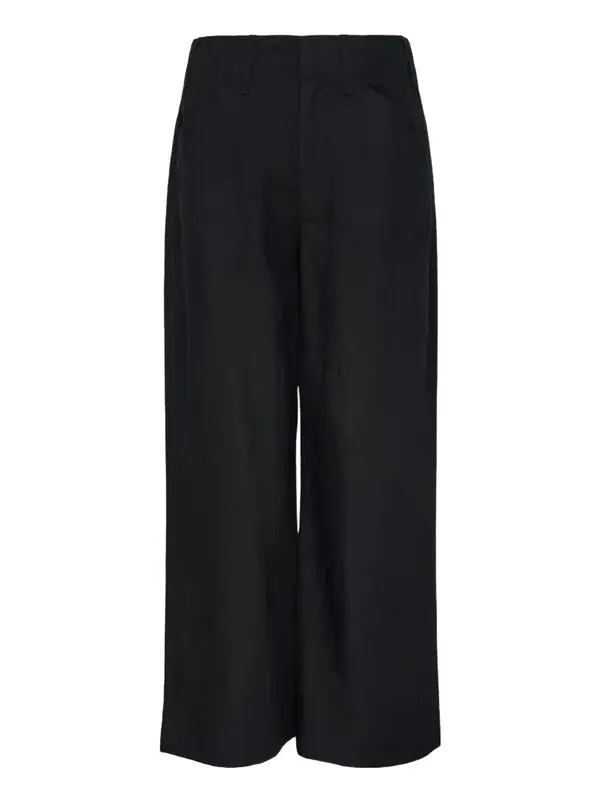 Rag & Bone Alison High-waist Wide-leg Trousers - Black