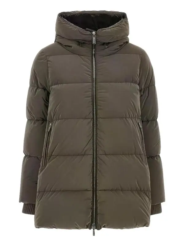 MOORER Carinzia Quilted Coat - Brown