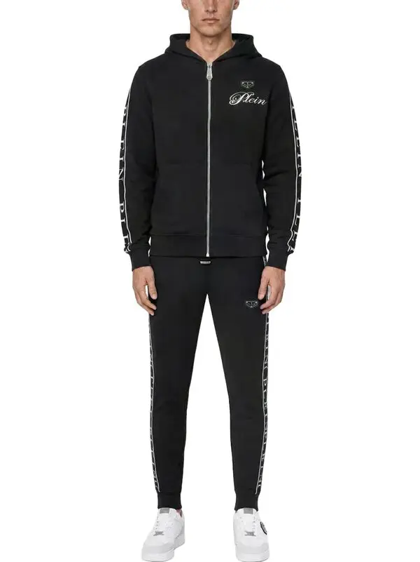Philipp Plein Jogging Trousers Plein Tape - Black