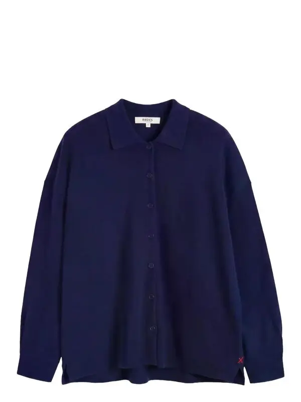 Chinti & Parker Button-down Collared Cardigan - Blue