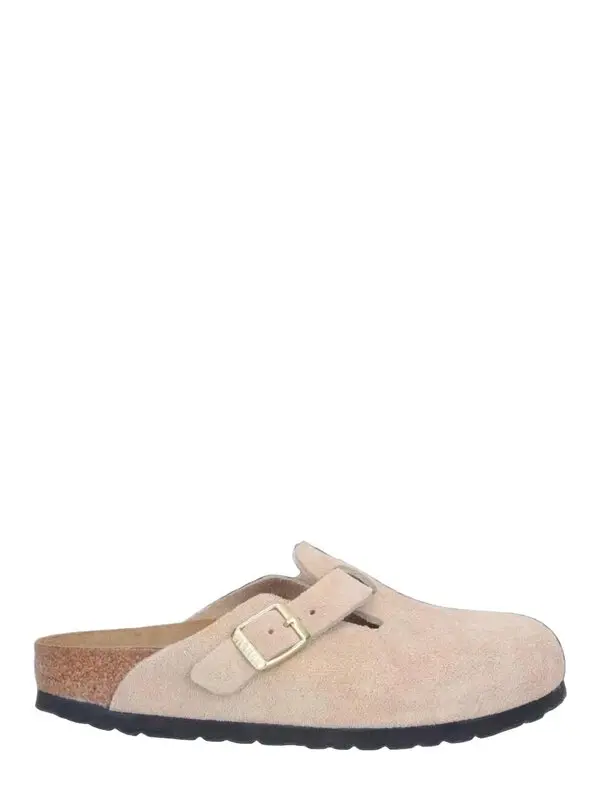 BIRKENSTOCK Suede Mules - Neutrals