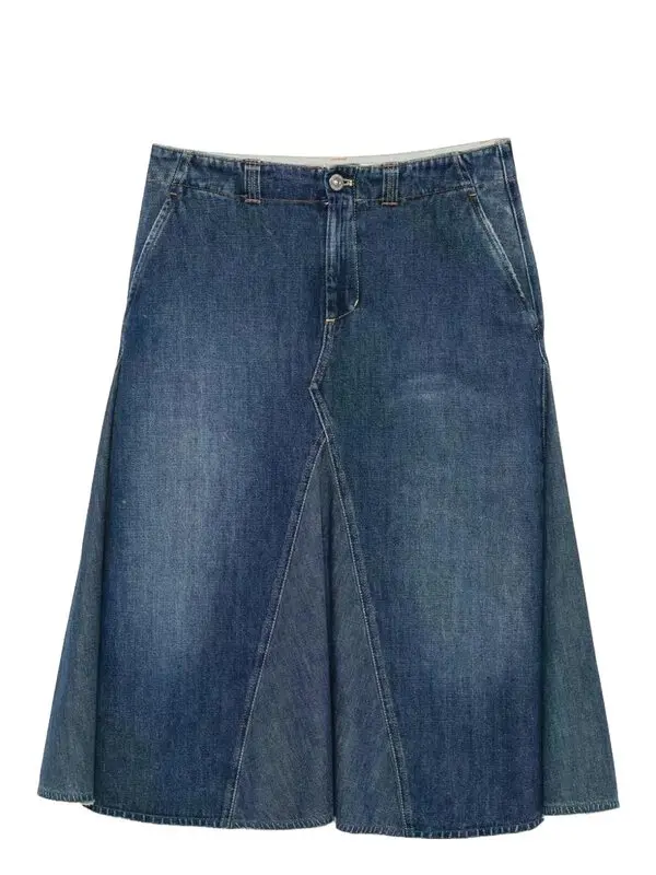 Our Legacy Rift Paneled Denim Skirt - Blue