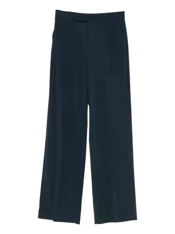Patrizia Pepe Logo Plaque Trousers - Blue