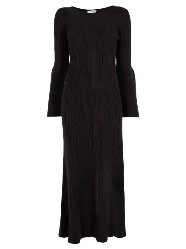 Altuzarra Hines Ribbed-knit Maxi Dress - Brown