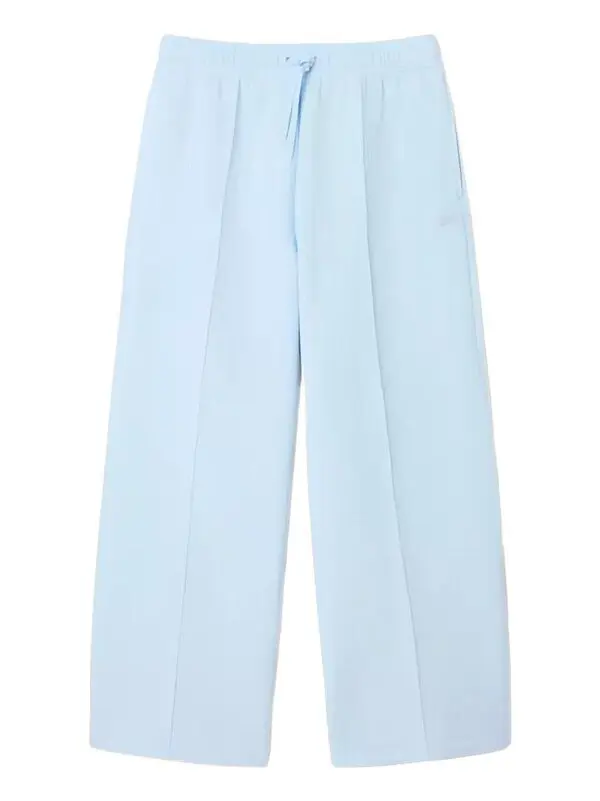 Lacoste Drawstring-waist Pintuck-detail Track Pants - Blue