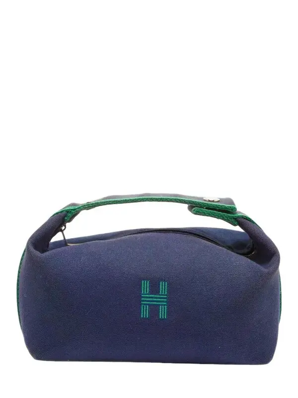 Hermès Small Bride-à-brac Canvas Pouch - Blue