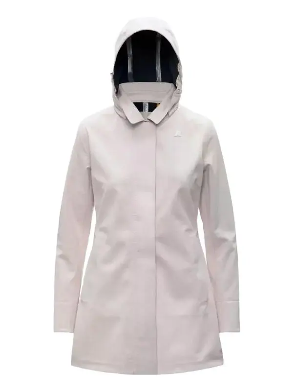 K-WAY Mathy Bonded Hooded Jacket - Neutrals