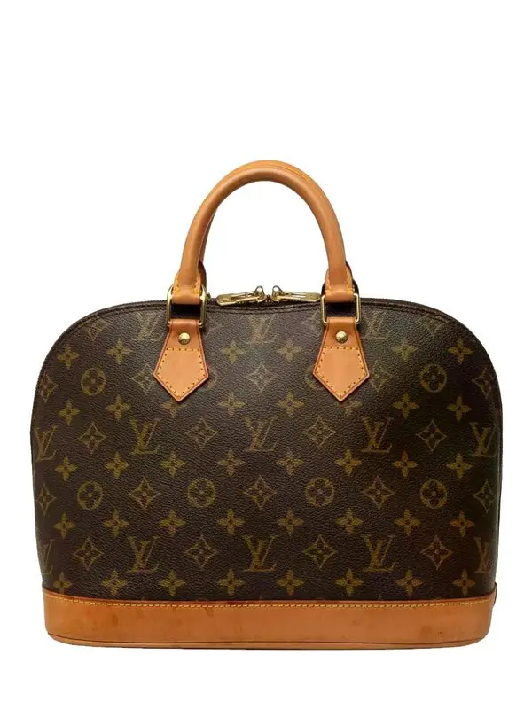 LOUIS VUITTON Monogram Alma Pm Handbag - Brown