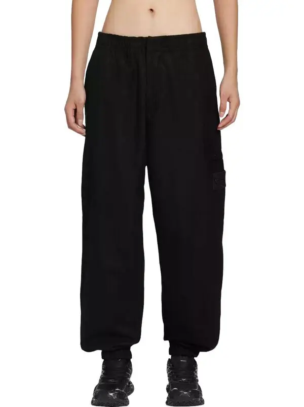 Stone Island Logo-patch Cargo Pants - Black