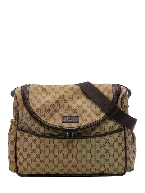 Gucci Gg Canvas Diaper Bag Crossbody Bag - Neutrals