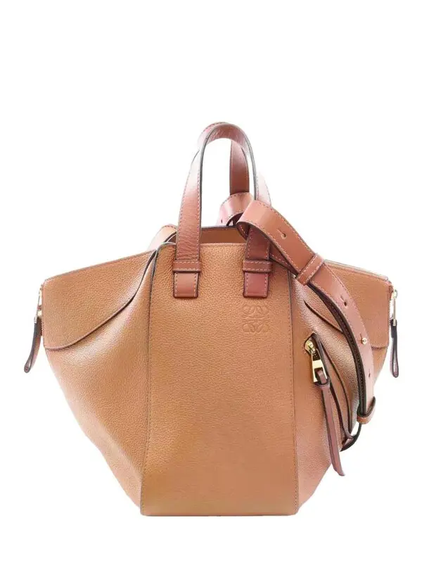 Loewe Small Leather Hammock Satchel - Brown
