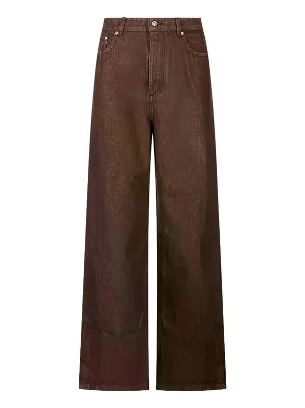 Sportmax Beati Side-slit Jeans - Brown