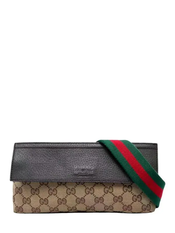 Gucci Gg Canvas Web Crossbody Bag - Neutrals