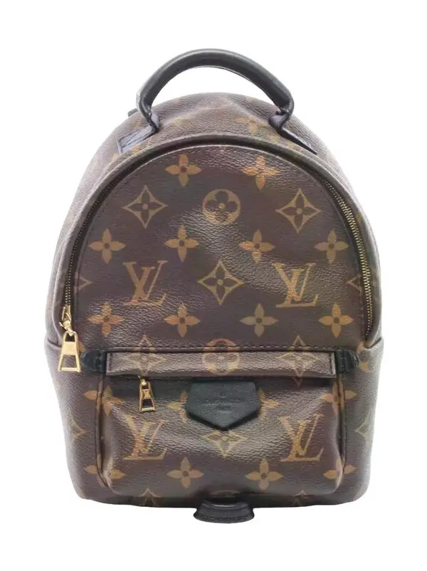 LOUIS VUITTON Monogram Mini Palm Springs Backpack - Brown