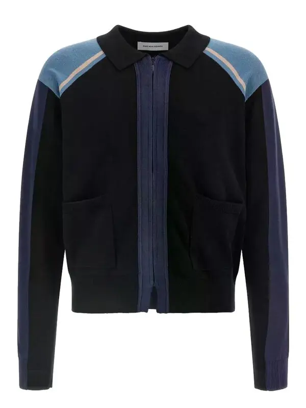 KIKO KOSTADINOV Munno Knit Colour-block Cardigan - Black