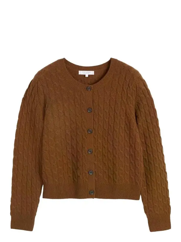 Chinti & Parker Cashmere Cable-knit Cardigan - Brown