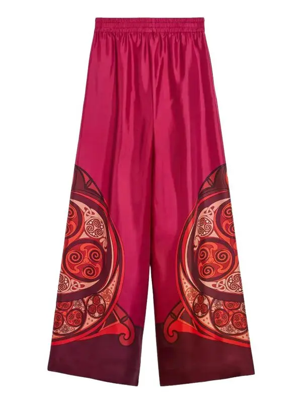 La DoubleJ Alchemy Placée Palazzo Pants - Red