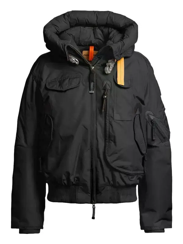 PARAJUMPERS Gobi Hooded Bomber Jacket - Black
