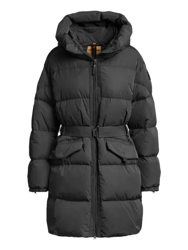 PARAJUMPERS Rosehall Belted Quilted Jacket - Black