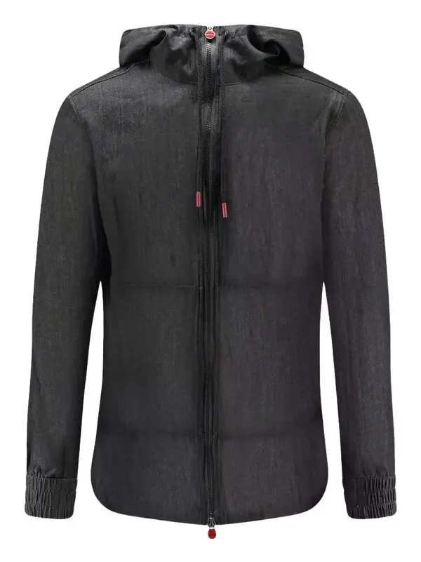 Kiton Zip-up Hooded Jacket - Blue