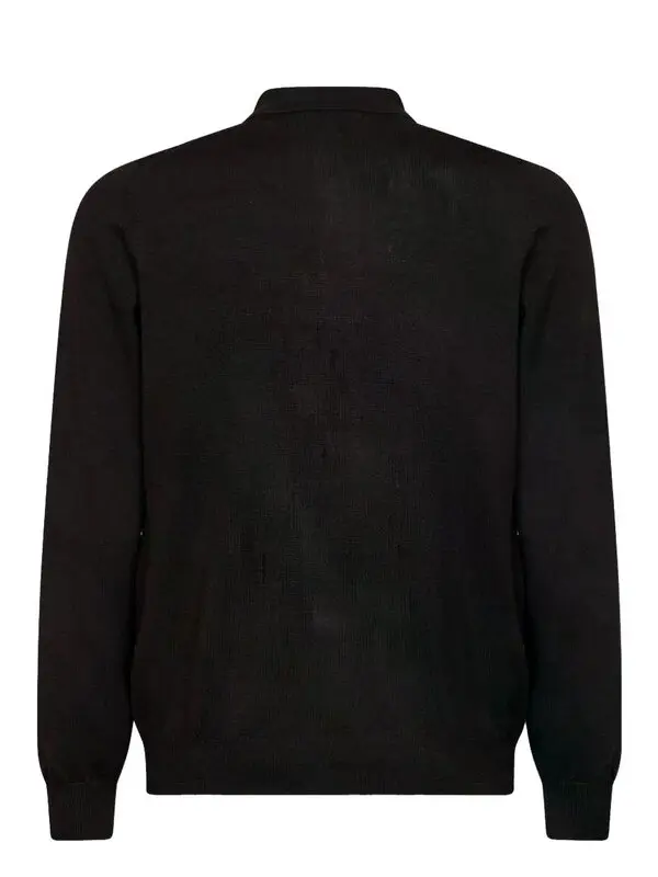 D4.0 Long-sleeve Polo Shirt - Brown