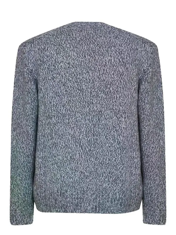 Nn07 Flint Marl-knit V-neck Sweater - Grey