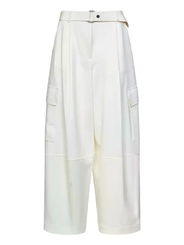 P.a.r.o.s.h Belted Cargo Pants - White