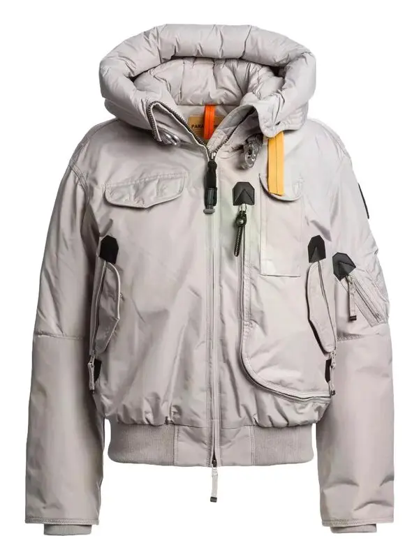 PARAJUMPERS Gobi Hooded Bomber Jacket - Grey