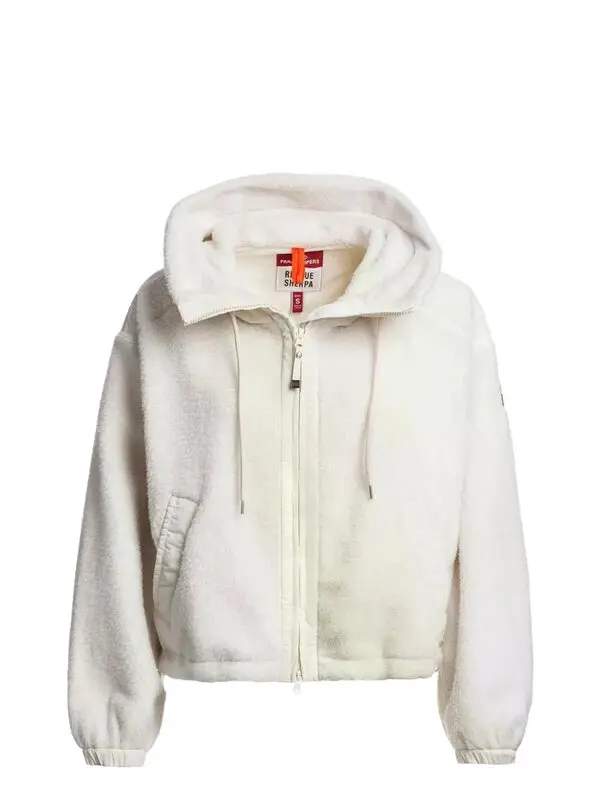 PARAJUMPERS Kisha No Embro Fleece-texture Hoodie - White