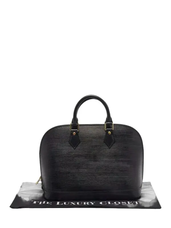 LOUIS VUITTON Epi Alma Pm Tote Bag - Black