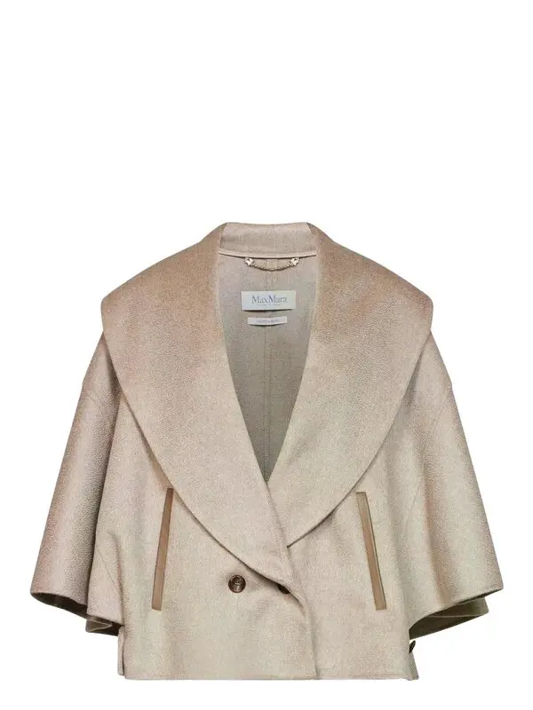 Max Mara Agalosce Shawl-collar Double-breasted Jacket - Neutrals