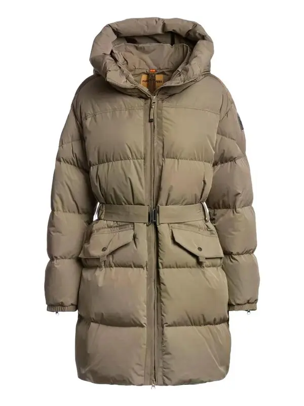 PARAJUMPERS Rosehall Belted Puffer Coat - Brown