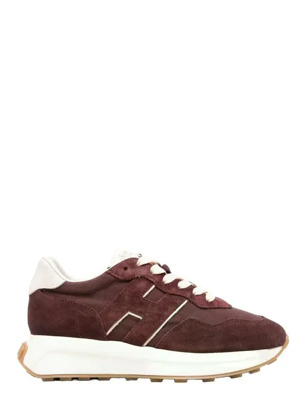 Hogan Paneled Sneakers - Red
