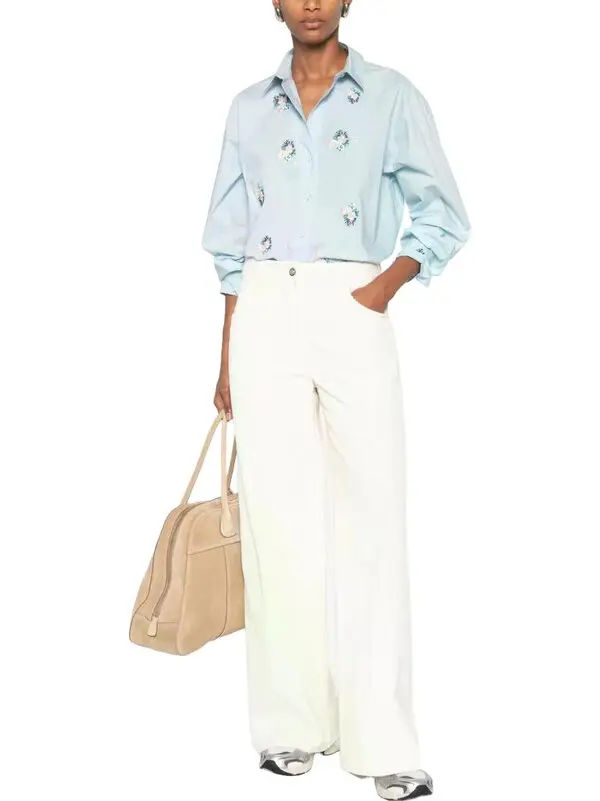 FORTE_FORTE Corduroy Wide-leg Trousers - Neutrals