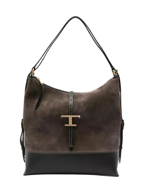 TOD'S Timeless Leather Shoulder Bag - Brown