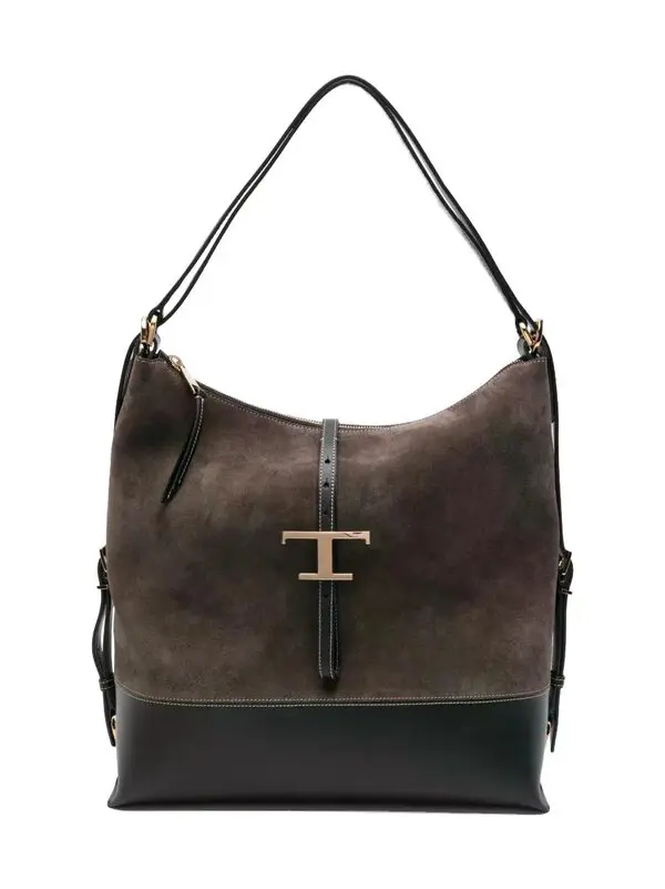 TOD'S Timeless Leather Shoulder Bag - Brown
