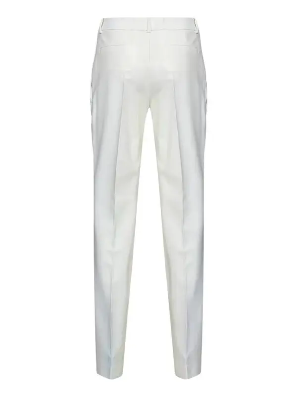 P.a.r.o.s.h Tailored Trousers With Pressed Crease - White