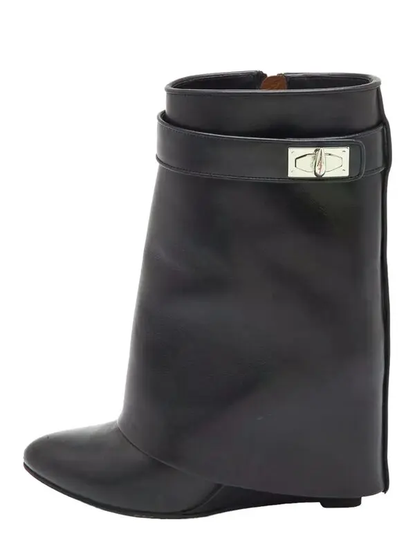 Givenchy Shark Lock Ankle Boots - Black